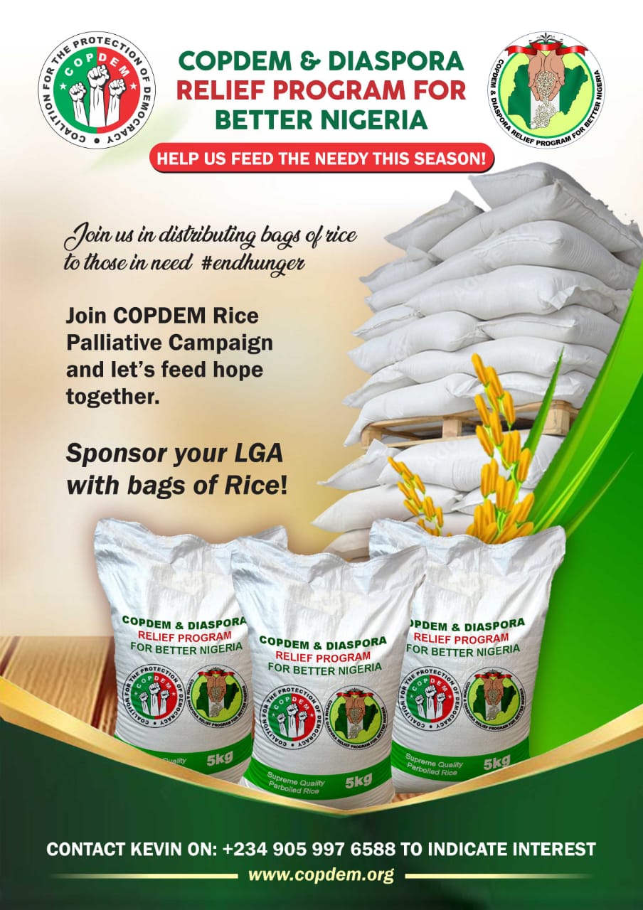 Diaspora Rice Palliative Program - COPDEM